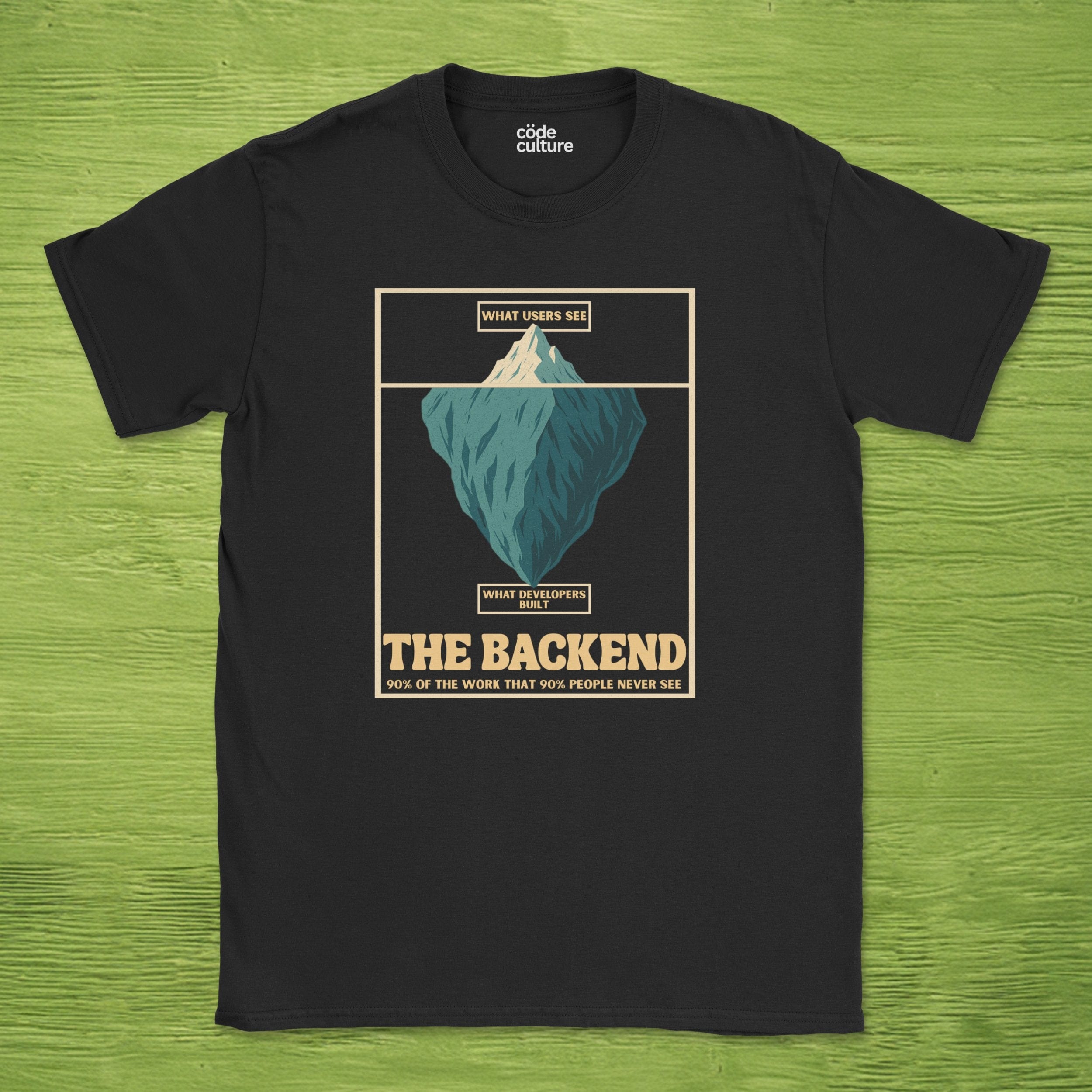 Programmer T-Shirt the backend iceberg shirt | Developer Clothing Tech ...